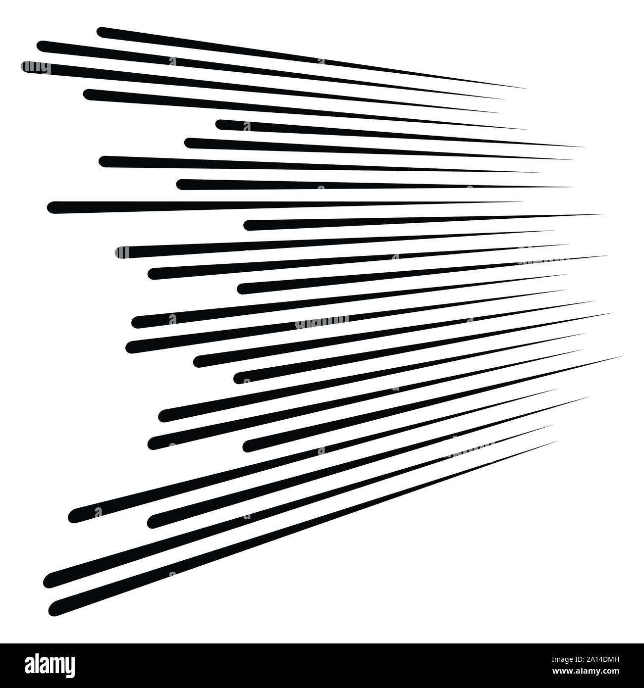 3D Abstract lines. Dynamic straight burst lines in perspective. Radial ...
