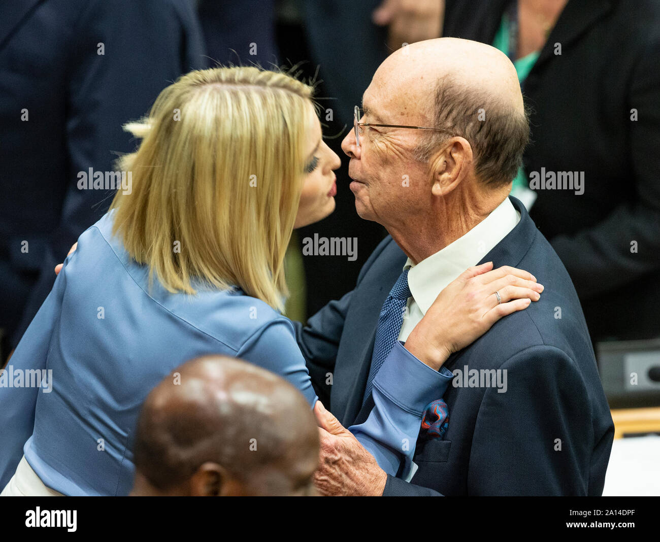 New York, United States. 23rd Sep, 2019. Ivanka Trump and Wilbur Ross ...