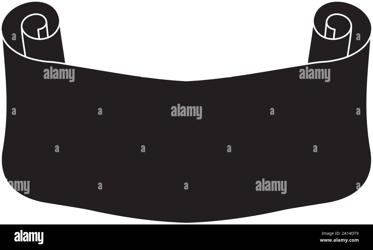 Illustration paper title scroll Cut Out Stock Images & Pictures - Alamy