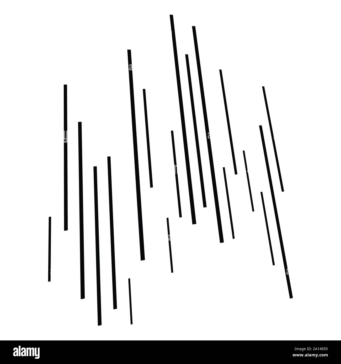 3D Abstract lines. Dynamic straight burst lines in perspective. Radial ...