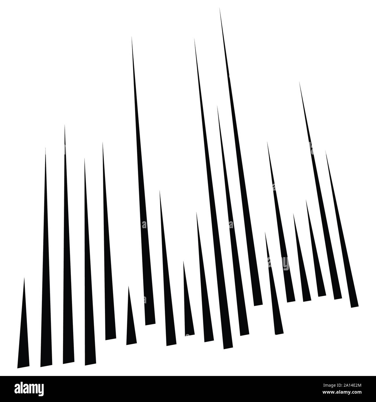 3D Abstract lines. Dynamic straight burst lines in perspective. Radial ...