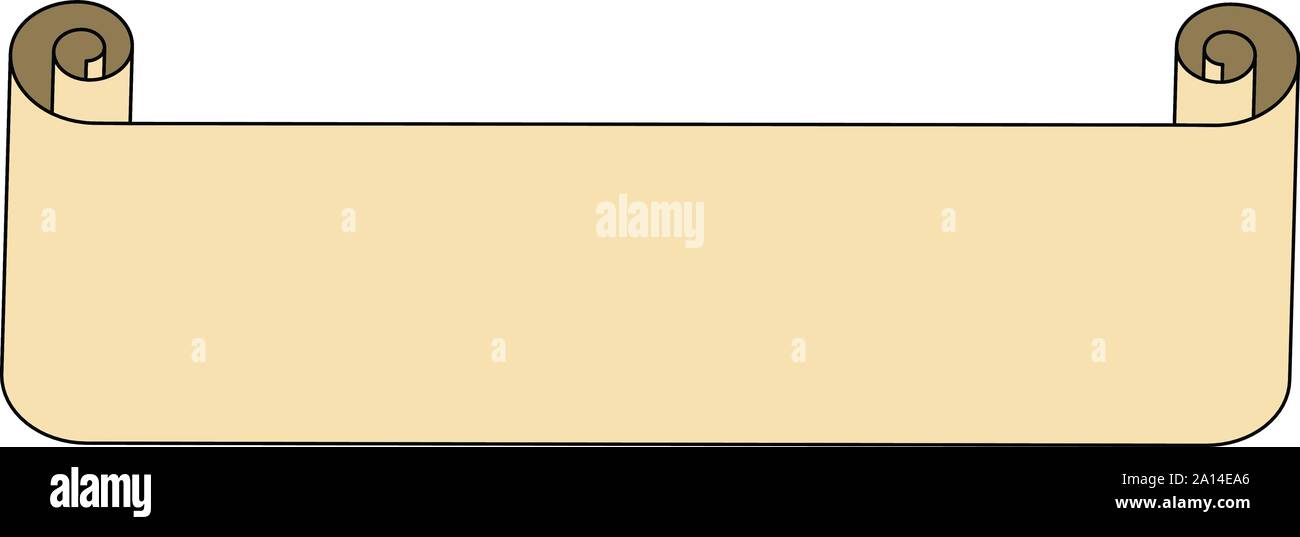 This is a illustration of Paper Title scroll Stock Vector Image & Art ...