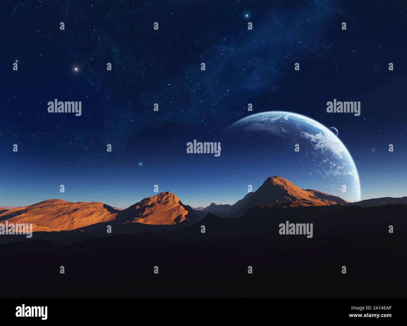 Moon orbiting hi-res stock photography and images - Alamy