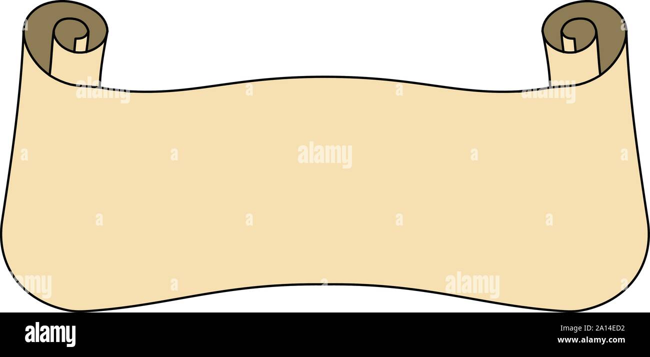 This is a illustration of Paper Title scroll Stock Vector Image & Art ...