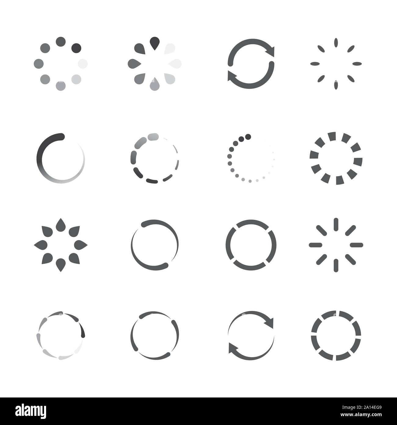 Loading vector icon illustration design template Stock Vector Image ...