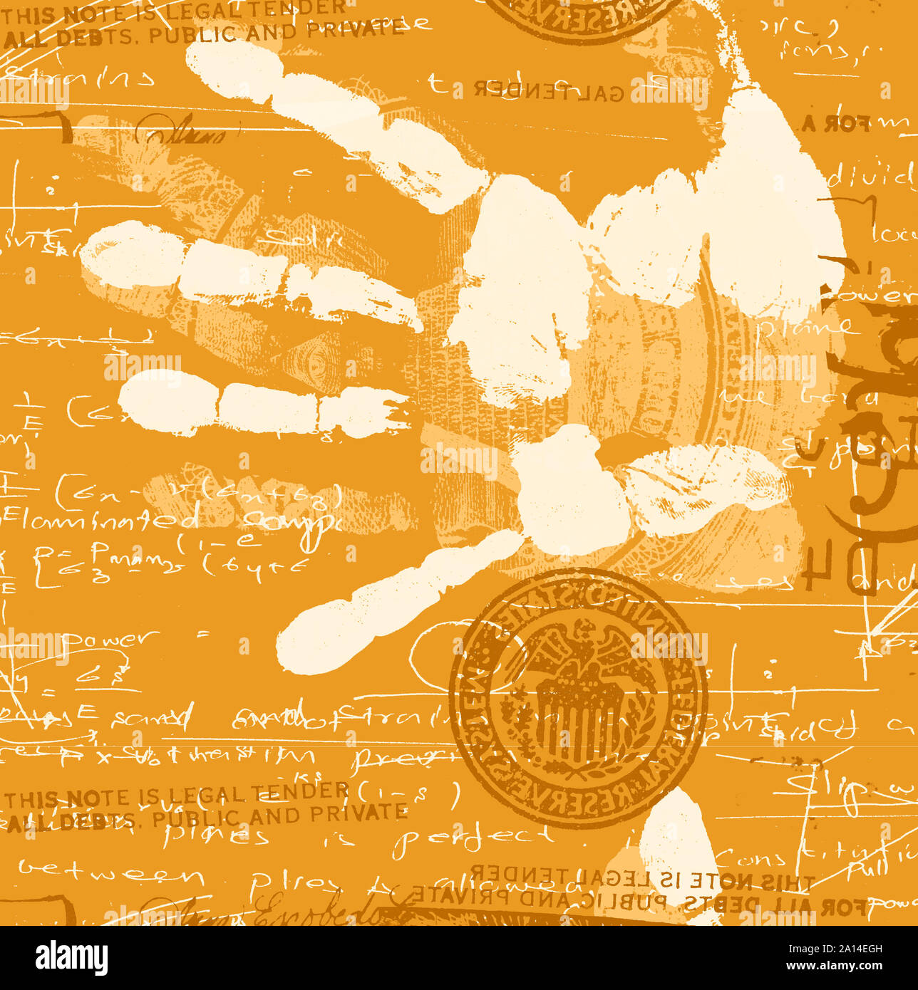 Biometric handprint security graphic hi-res stock photography and ...
