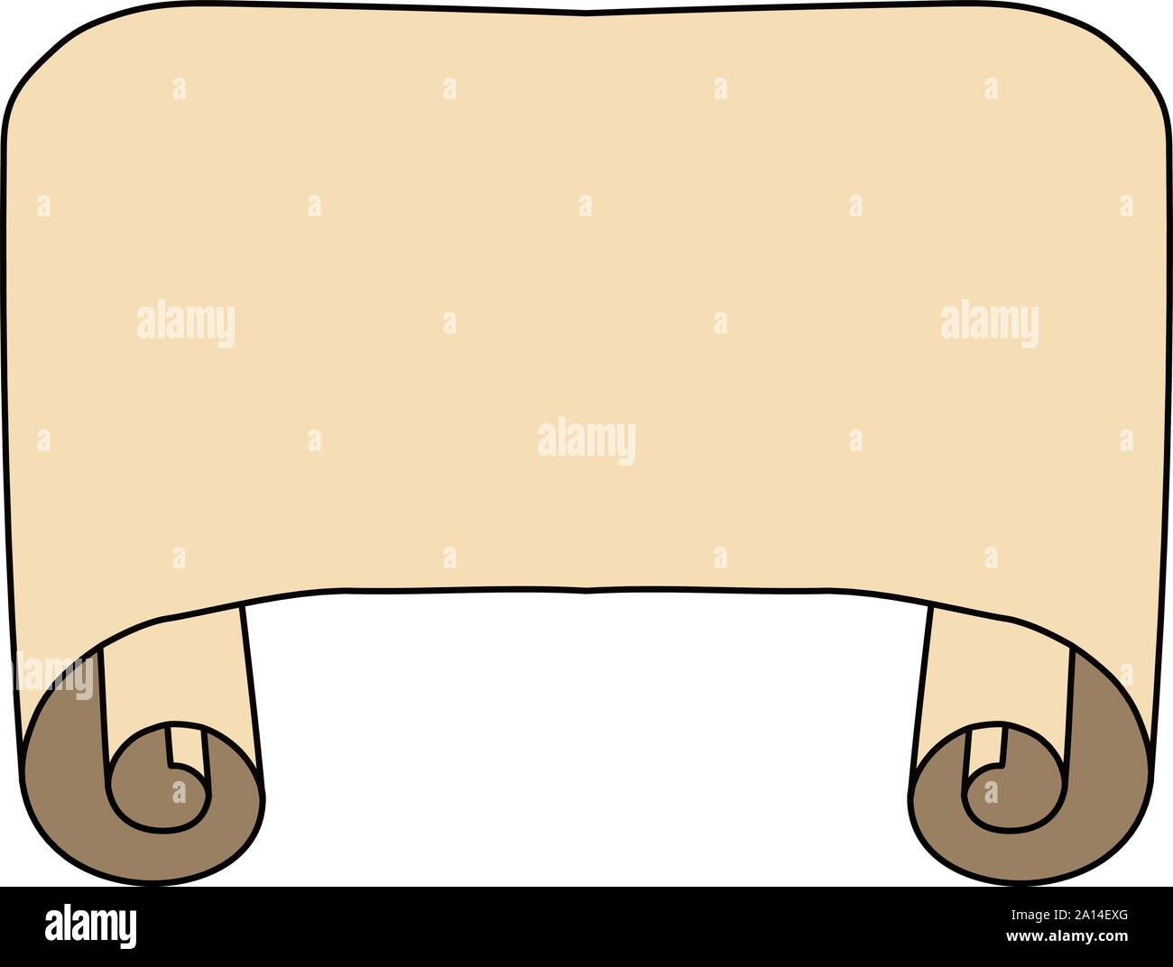 This is a illustration of Paper Title scroll Stock Vector Image & Art ...