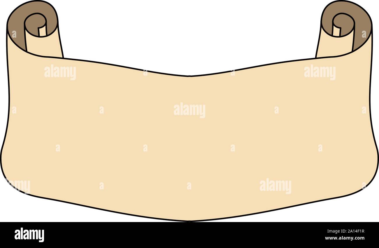 This is a illustration of Paper Title scroll Stock Vector Image & Art ...