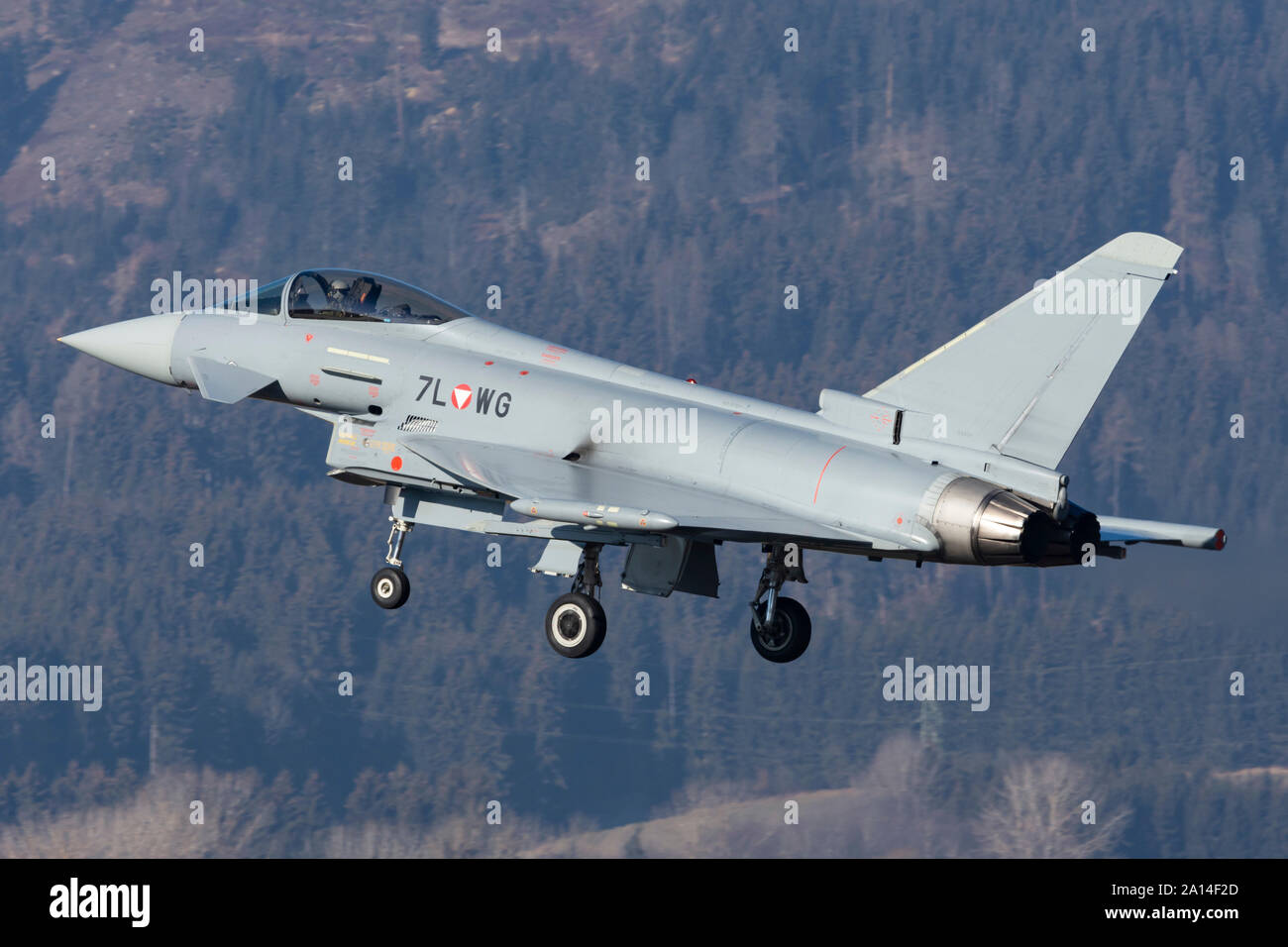 Austrian Air Force EF-2000 Typhoon prepares for landing Stock Photo - Alamy