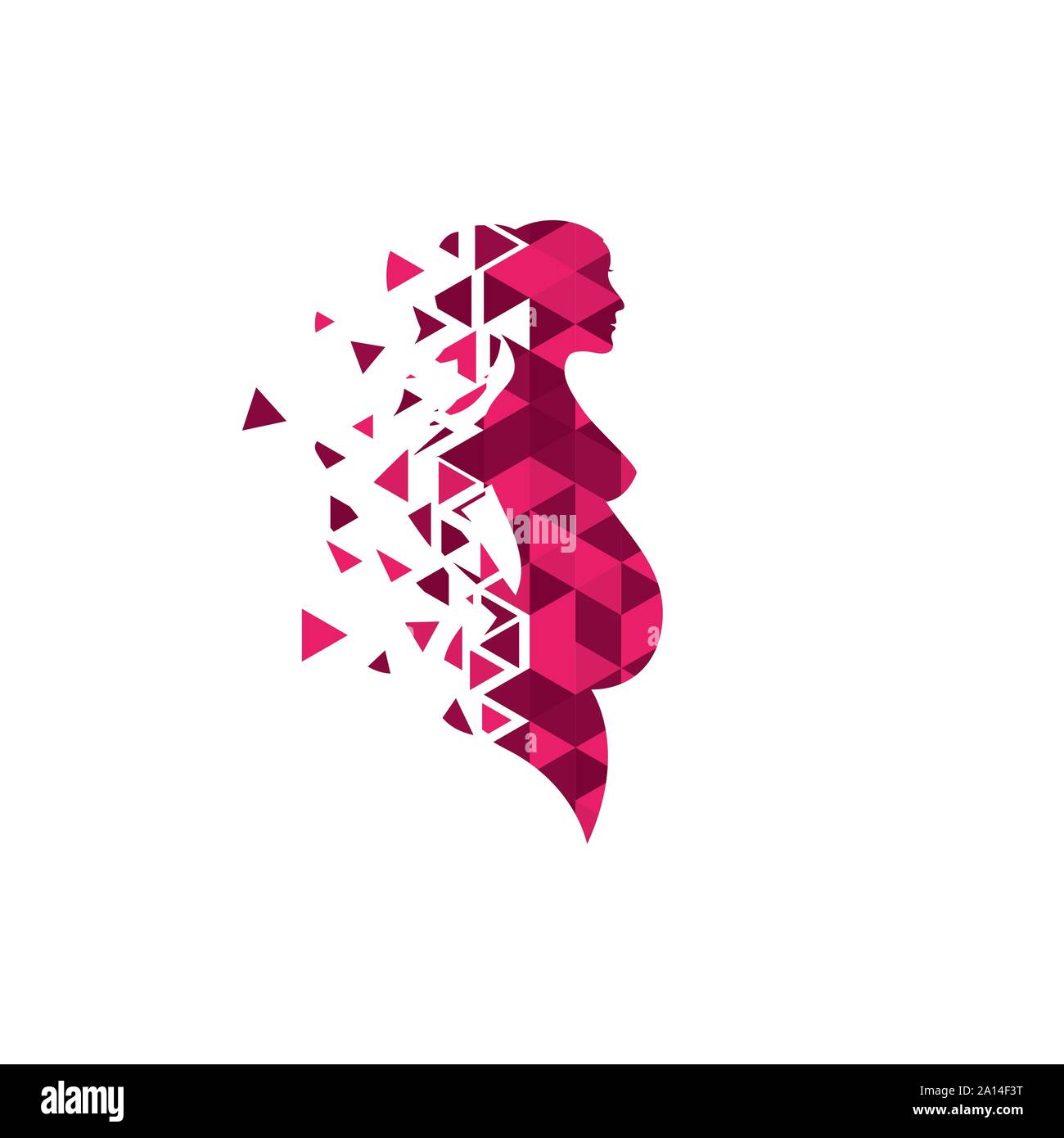 Pregnant vector icon illustration design template Stock Vector Image ...