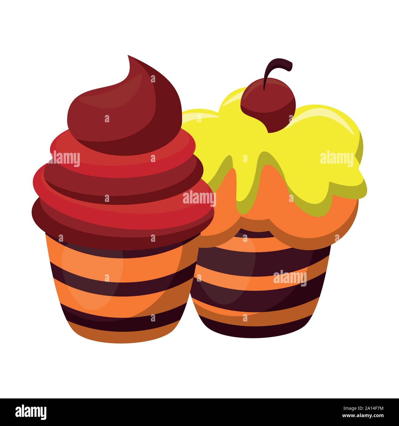 Flavored cake Stock Vector Images - Alamy
