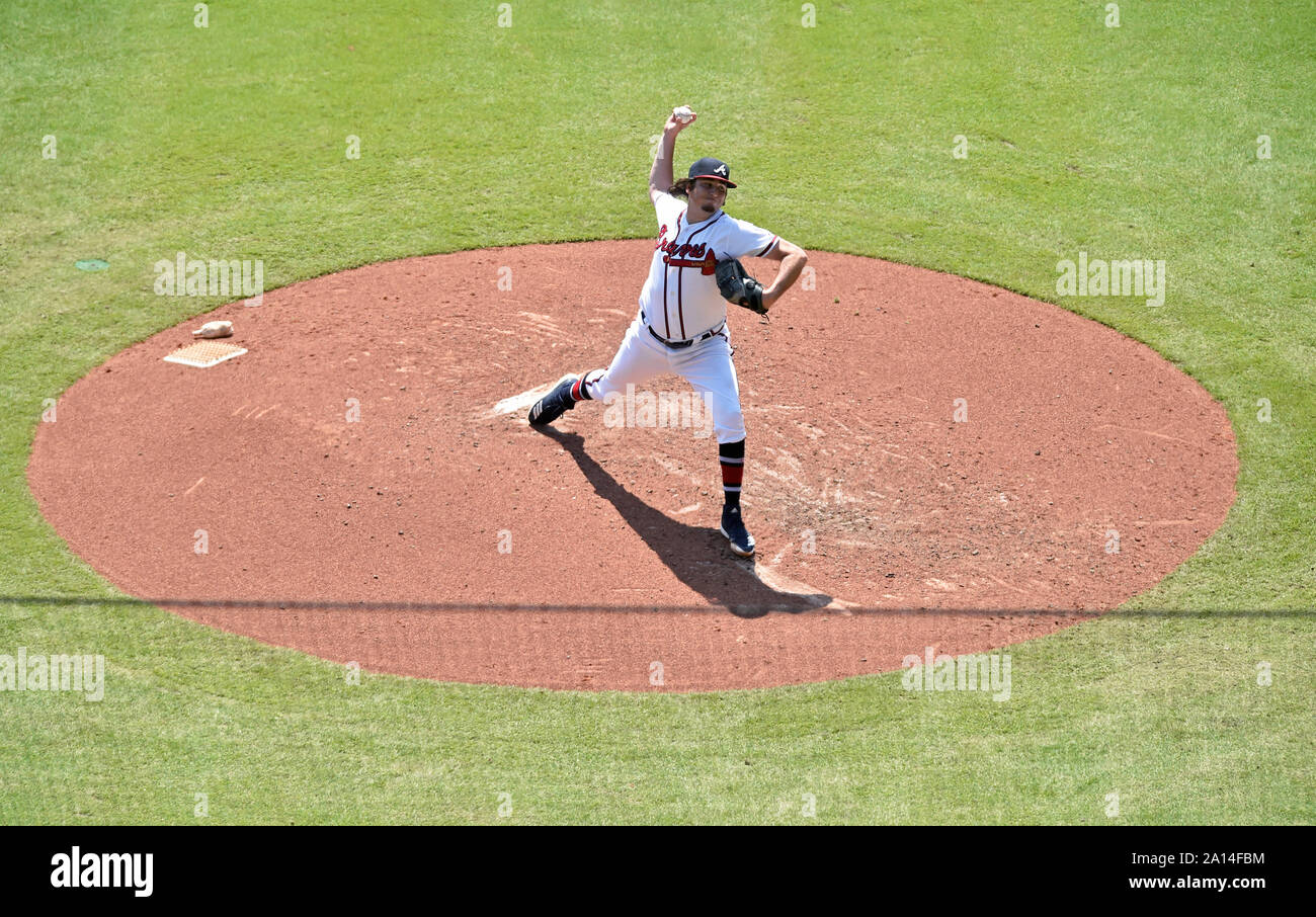 Atlanta, GA, USA. 19th Sep, 2019. Atlanta Braves pitcher Luke Jackson ...