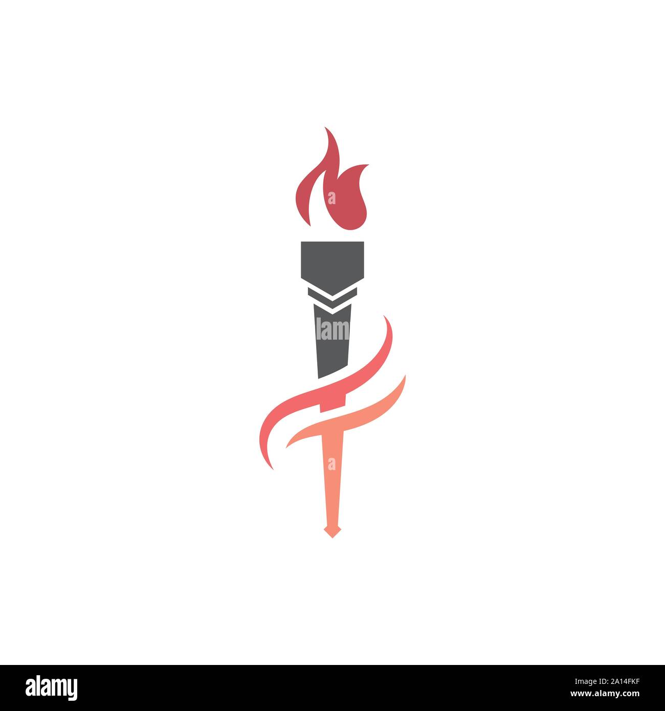 Torch vector icon illustration design template Stock Vector Image & Art ...