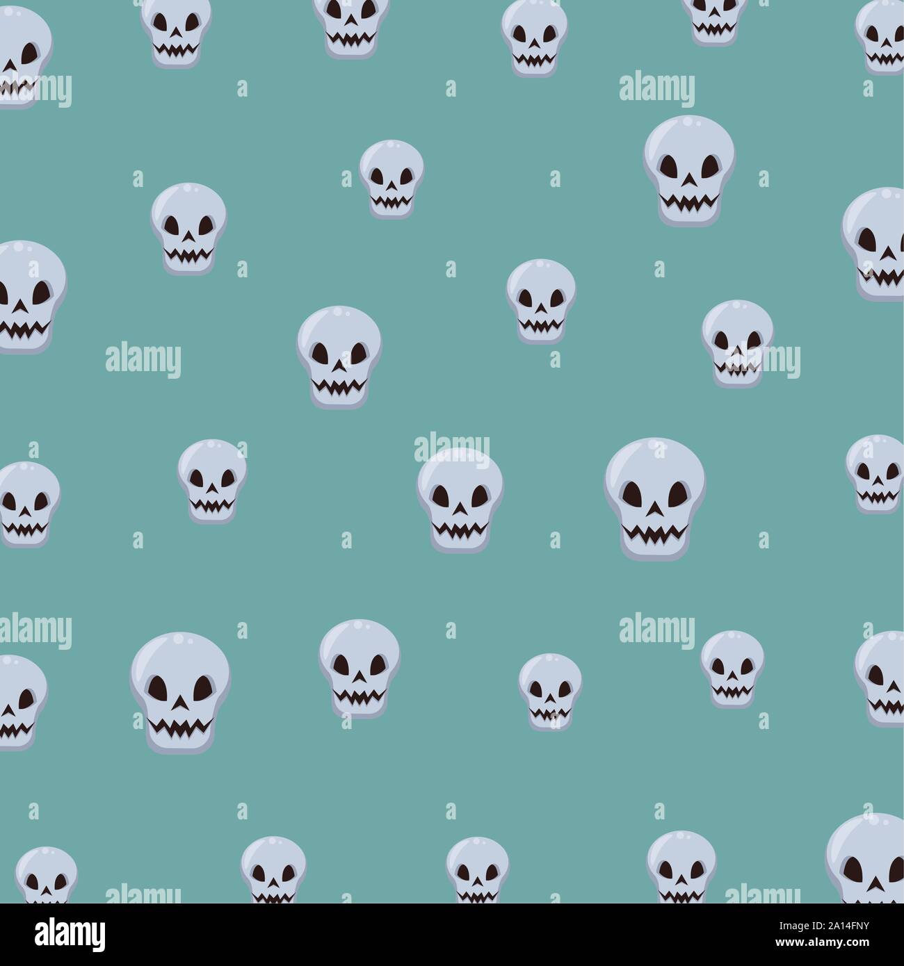 halloween skulls heads pattern background Stock Vector Image & Art - Alamy