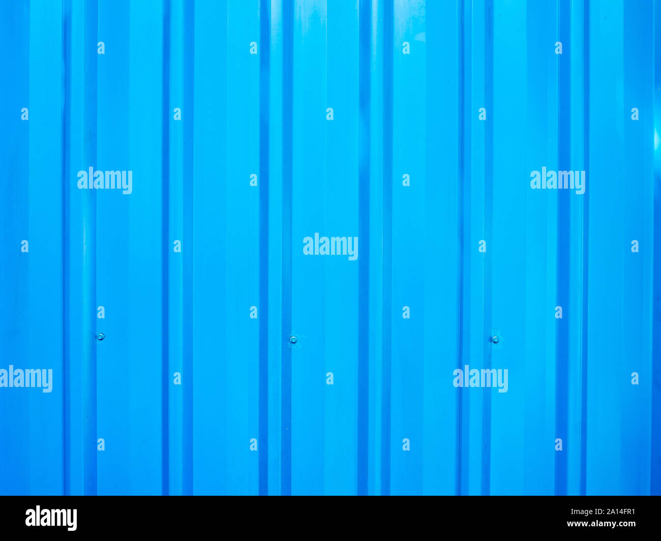 Blue cargo container background. Close-up blue metal pattern texture of ...