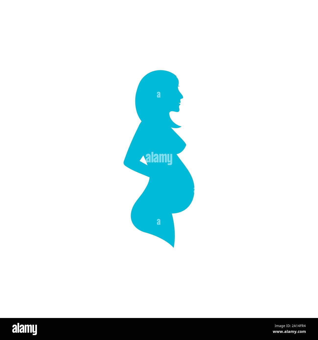Pregnant vector icon illustration design template Stock Vector Image ...