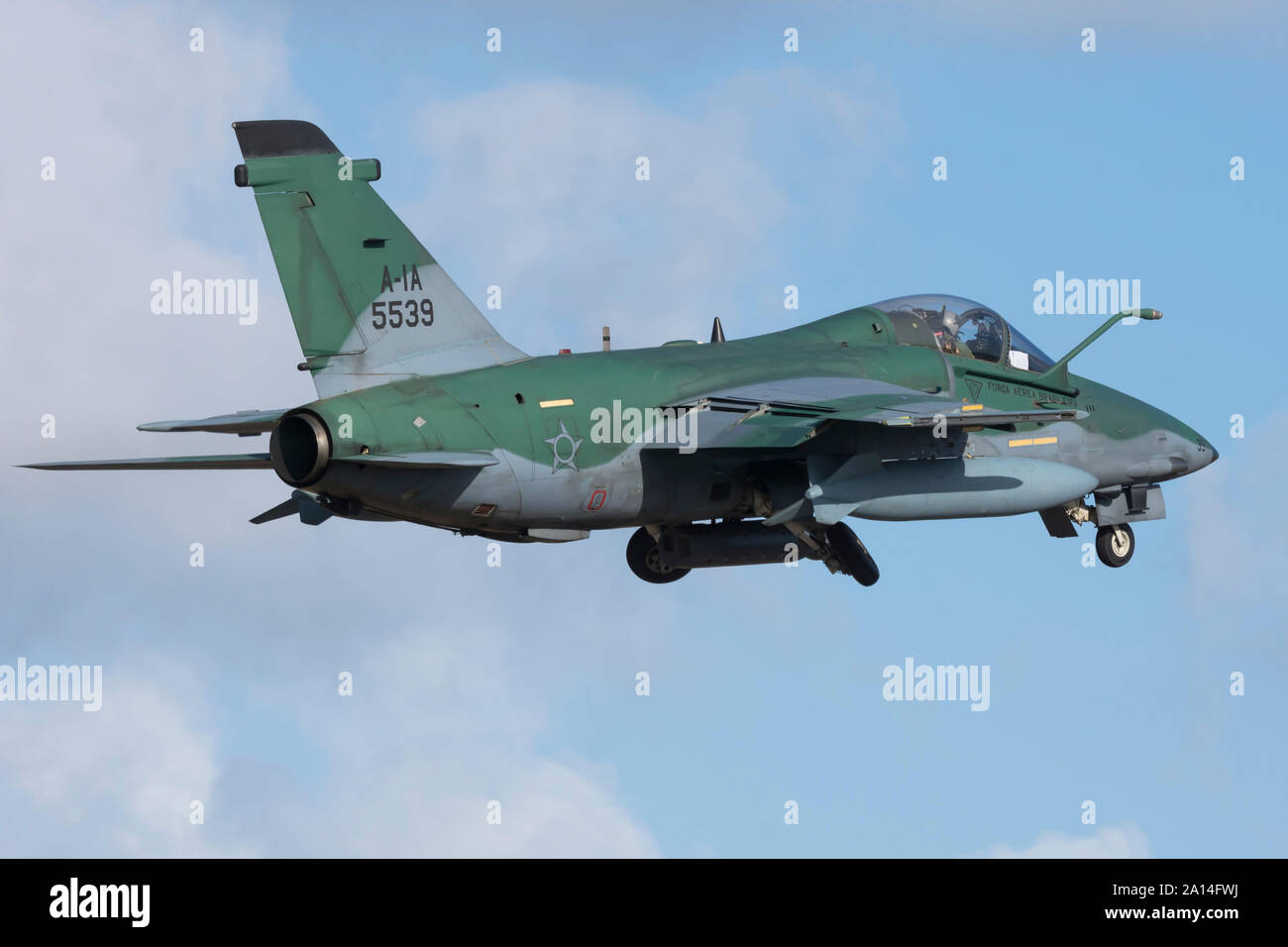 Brazilian Air Force AMX taking off during CRUZEX 2018 in Brazil Stock ...
