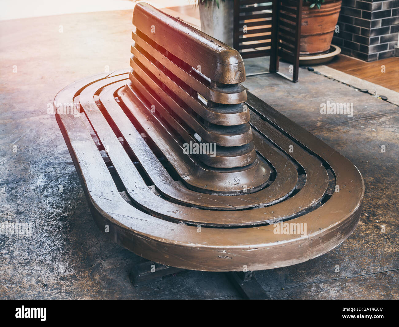 Empty Train Station Bench In High Resolution Stock Photography and ...