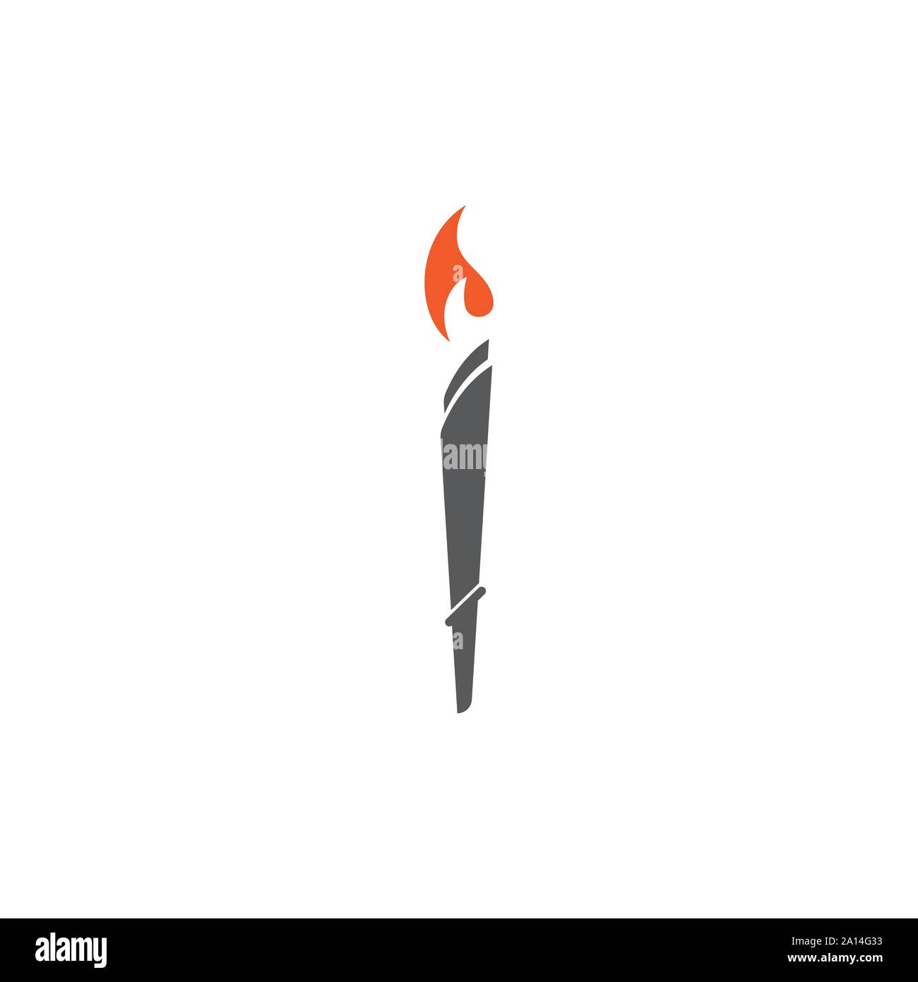 Torch vector icon illustration design template Stock Vector Image & Art ...