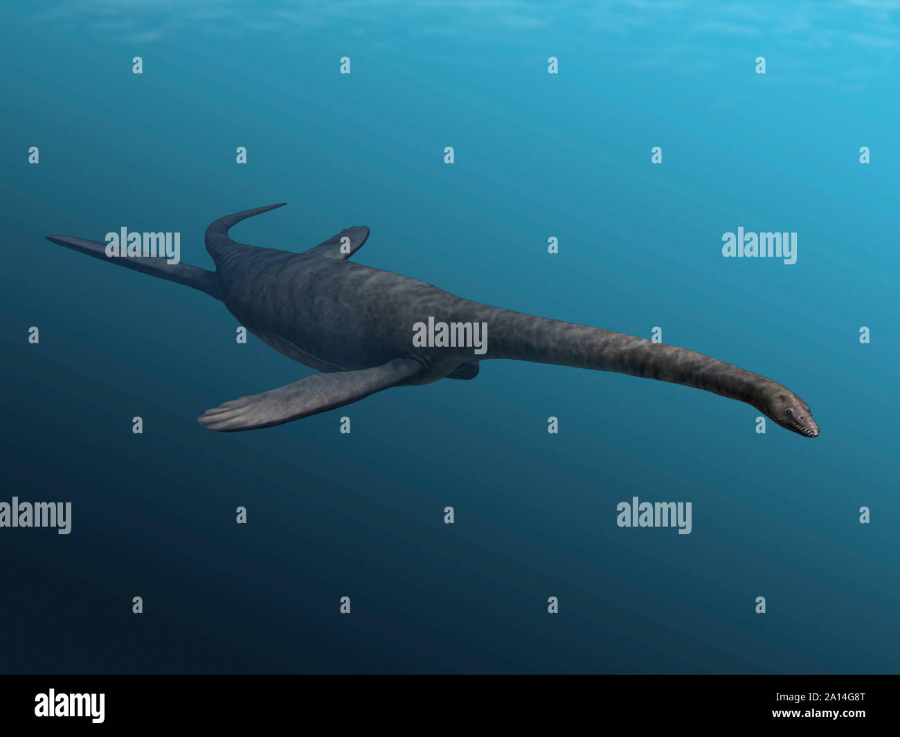 Yunguisaurus liae, Sauropterygian, Late Triassic of China Stock Photo ...