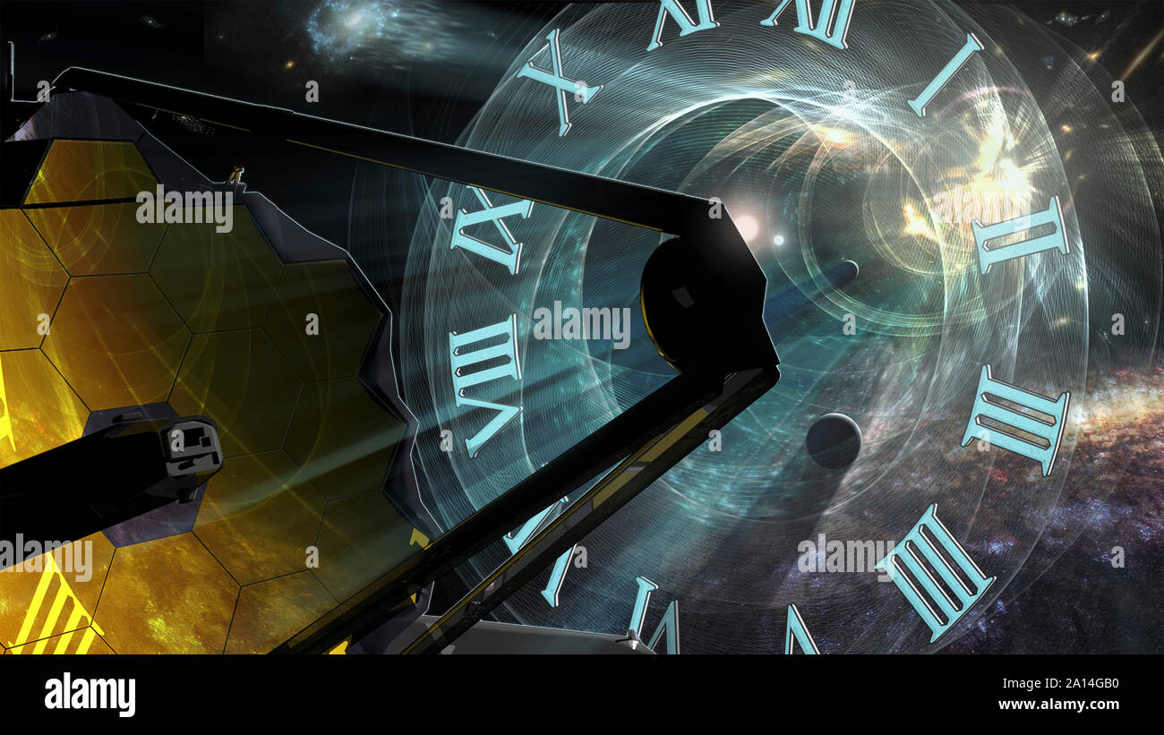 Editorial art for the James Webb Space Telescope Stock Photo - Alamy