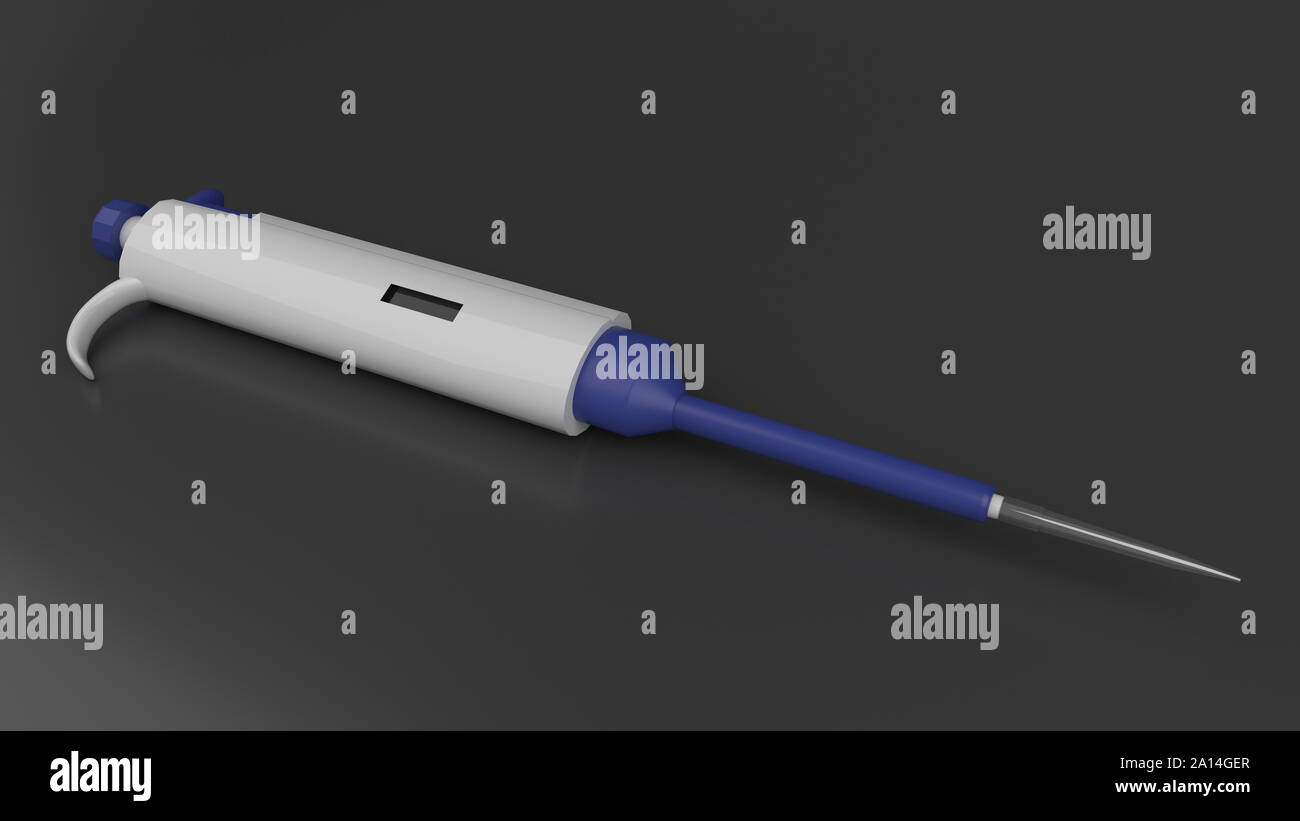 3D model of a pipette Stock Photo - Alamy