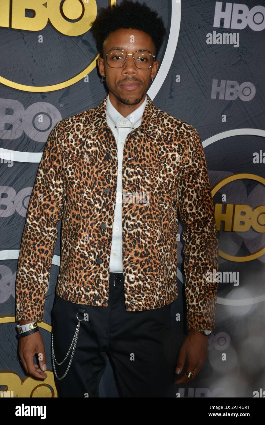 Los Angeles, USA. 22nd Sep, 2019. Darrell Britt-Gibson 123 attend HBO's ...