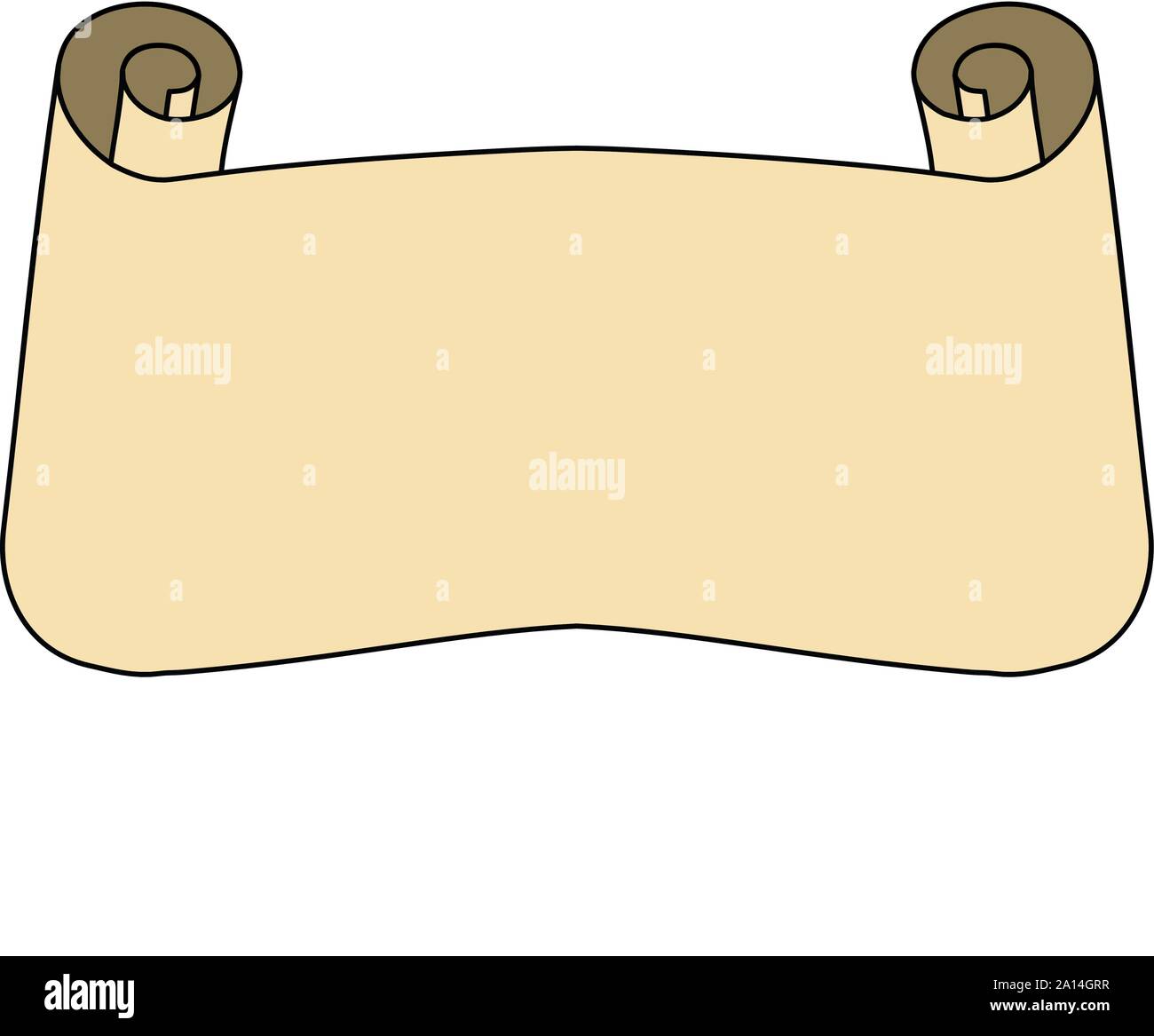 This is a illustration of Paper Title scroll Stock Vector Image & Art ...