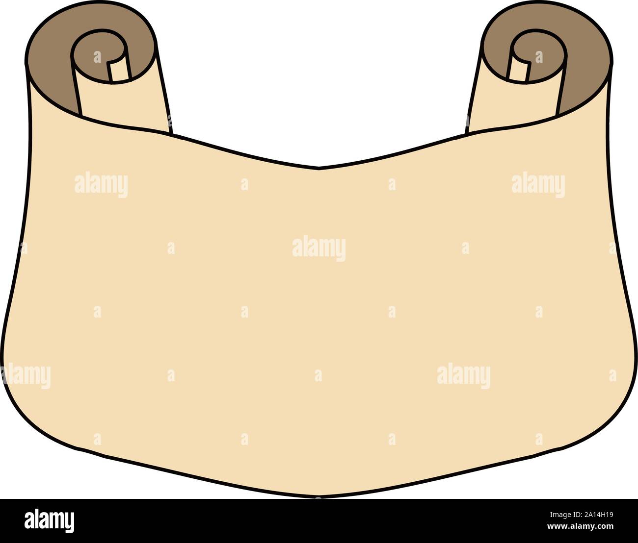 This is a illustration of Paper Title scroll Stock Vector Image & Art ...