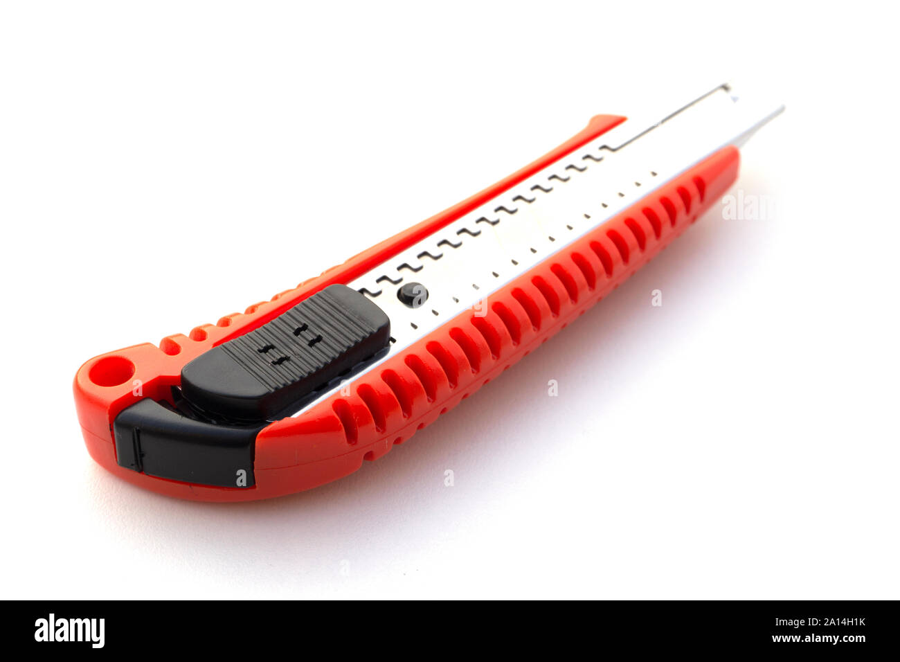 A red cutter isolated on white background Stock Photo - Alamy