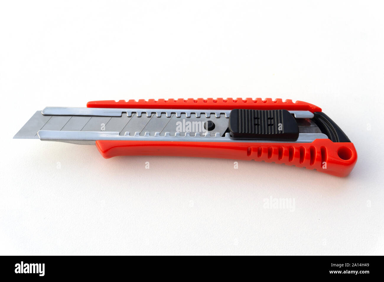 A red cutter isolated on white background Stock Photo - Alamy
