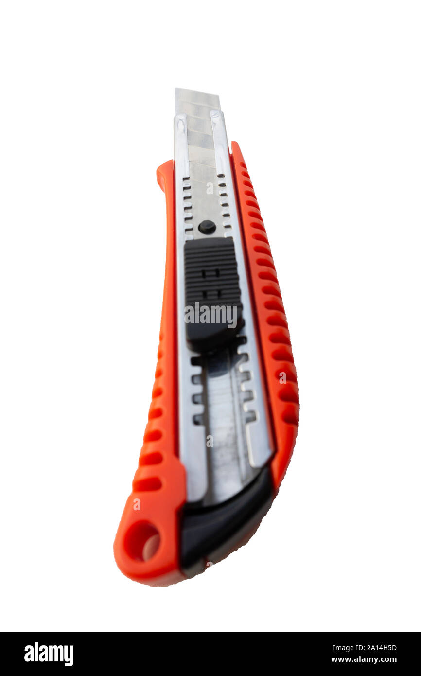 A red cutter isolated on white background Stock Photo - Alamy