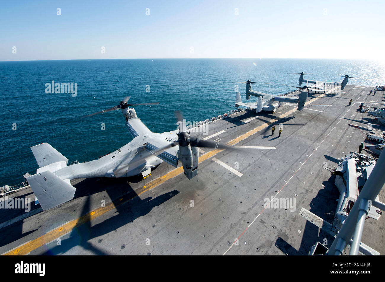 Uss iwo jima flight operations hi-res stock photography and images - Alamy