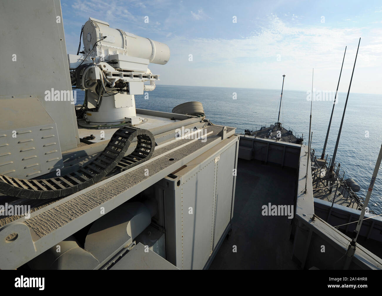 An operational demonstration of the Laser Weapon System aboard USS ...