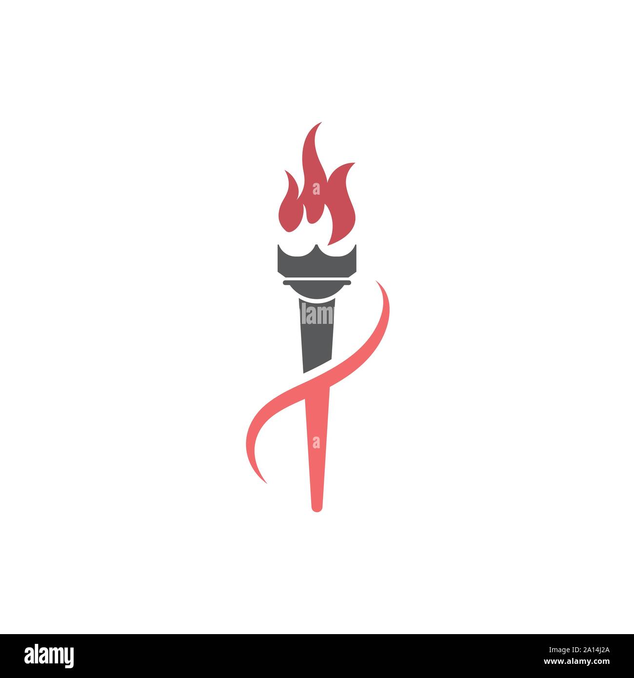 Torch vector icon illustration design template Stock Vector Image & Art ...