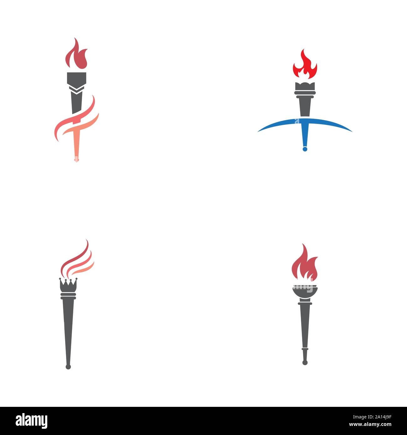 Torch vector icon illustration design template Stock Vector Image & Art ...