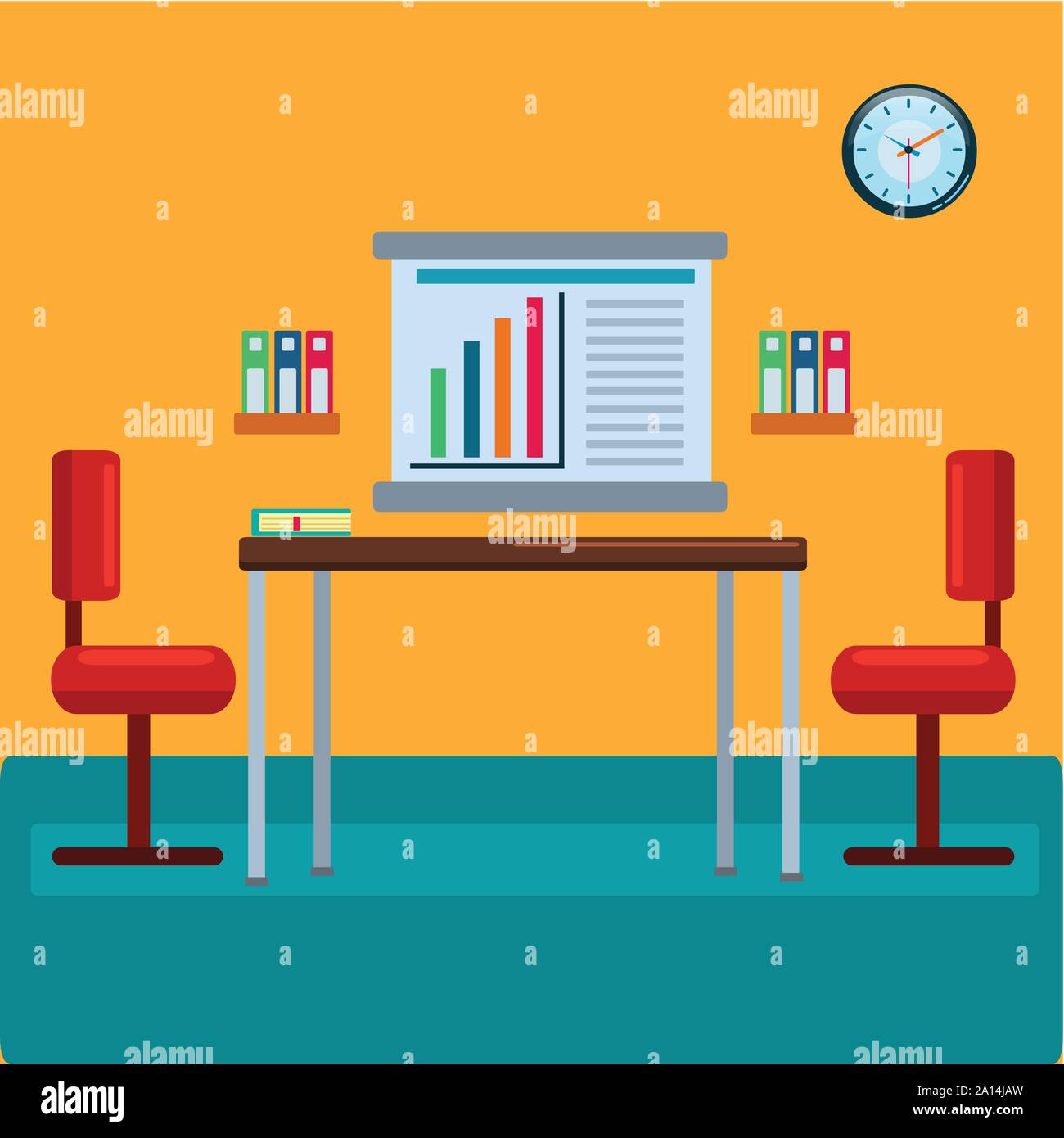 meeting room concept vector illustration Stock Vector Image & Art - Alamy