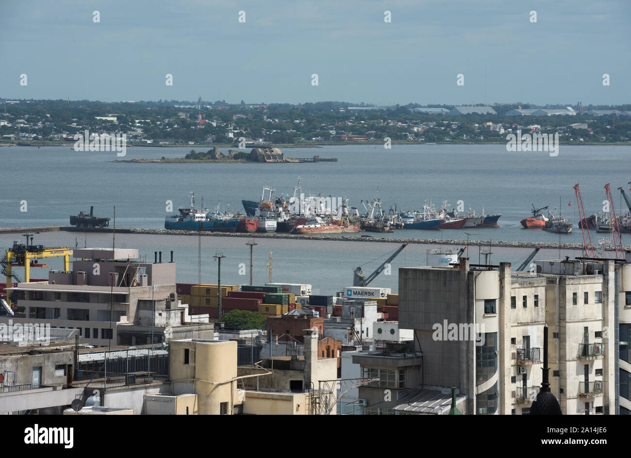 Container port montevideo uruguay south hi-res stock photography and ...