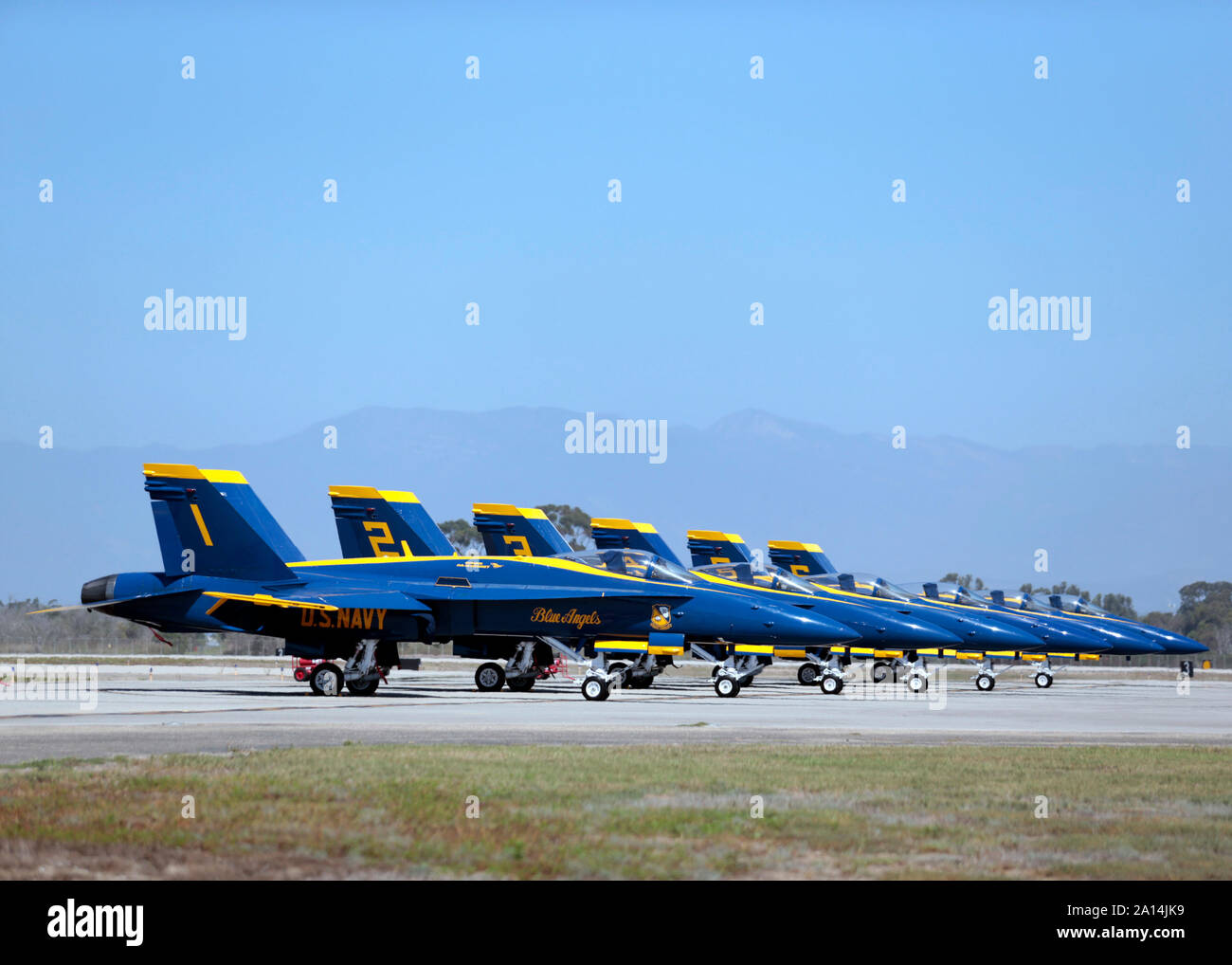Blue Angels are lined up on the flight line Stock Photo - Alamy