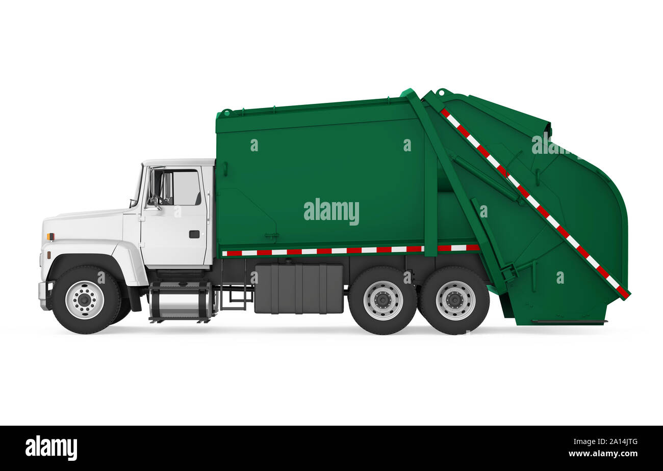Garbage Truck Isolated Stock Photo - Alamy