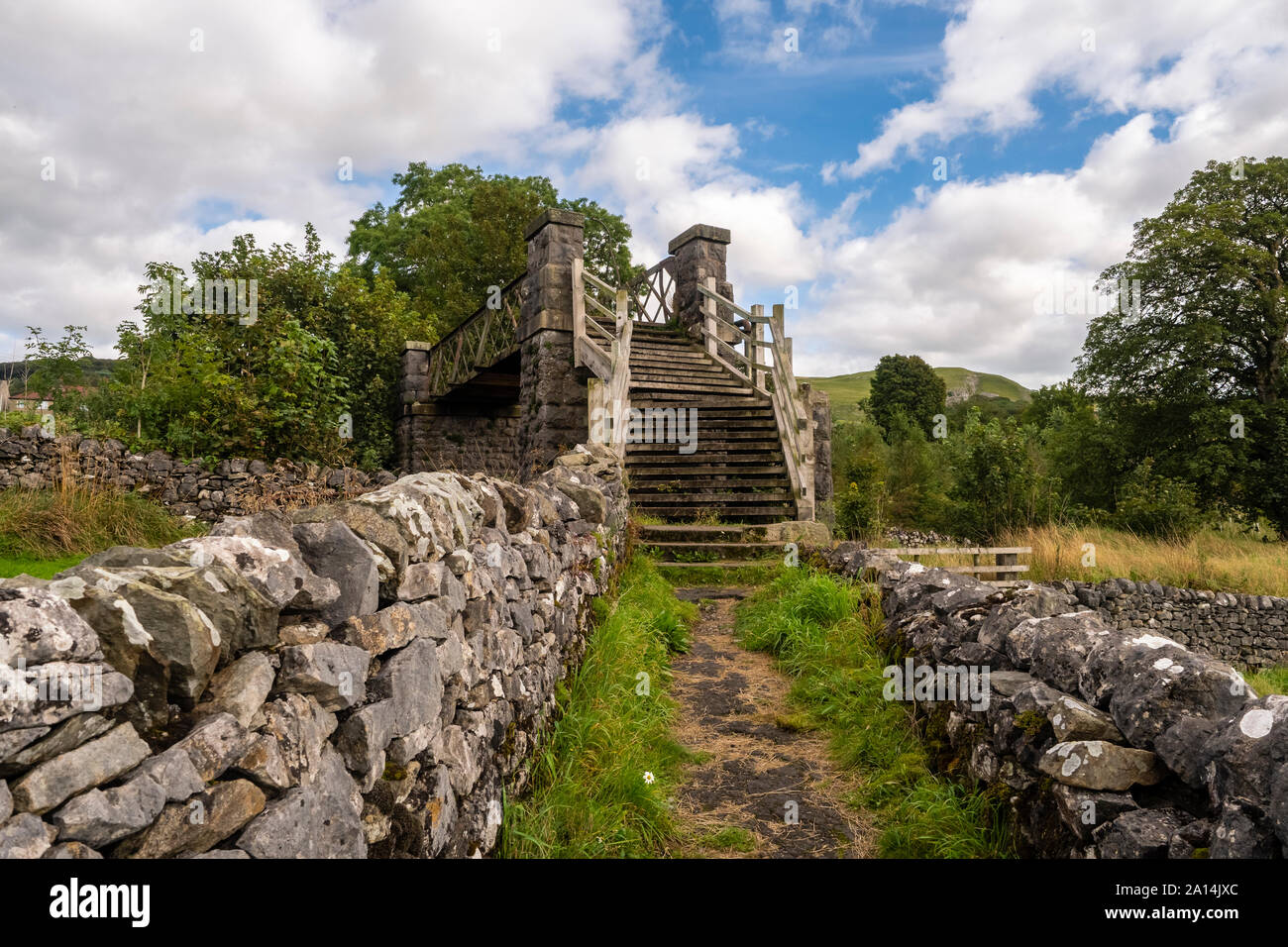 Settle in Craven in the Yorkshire Dales Stock Photo - Alamy