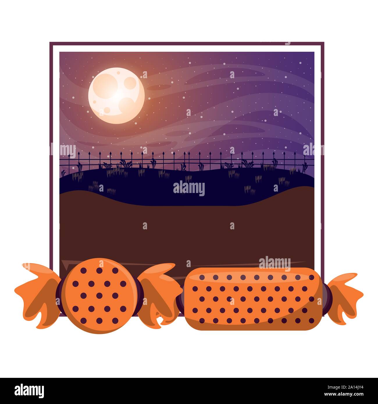 Halloween dark scene sweet candies hi-res stock photography and images ...