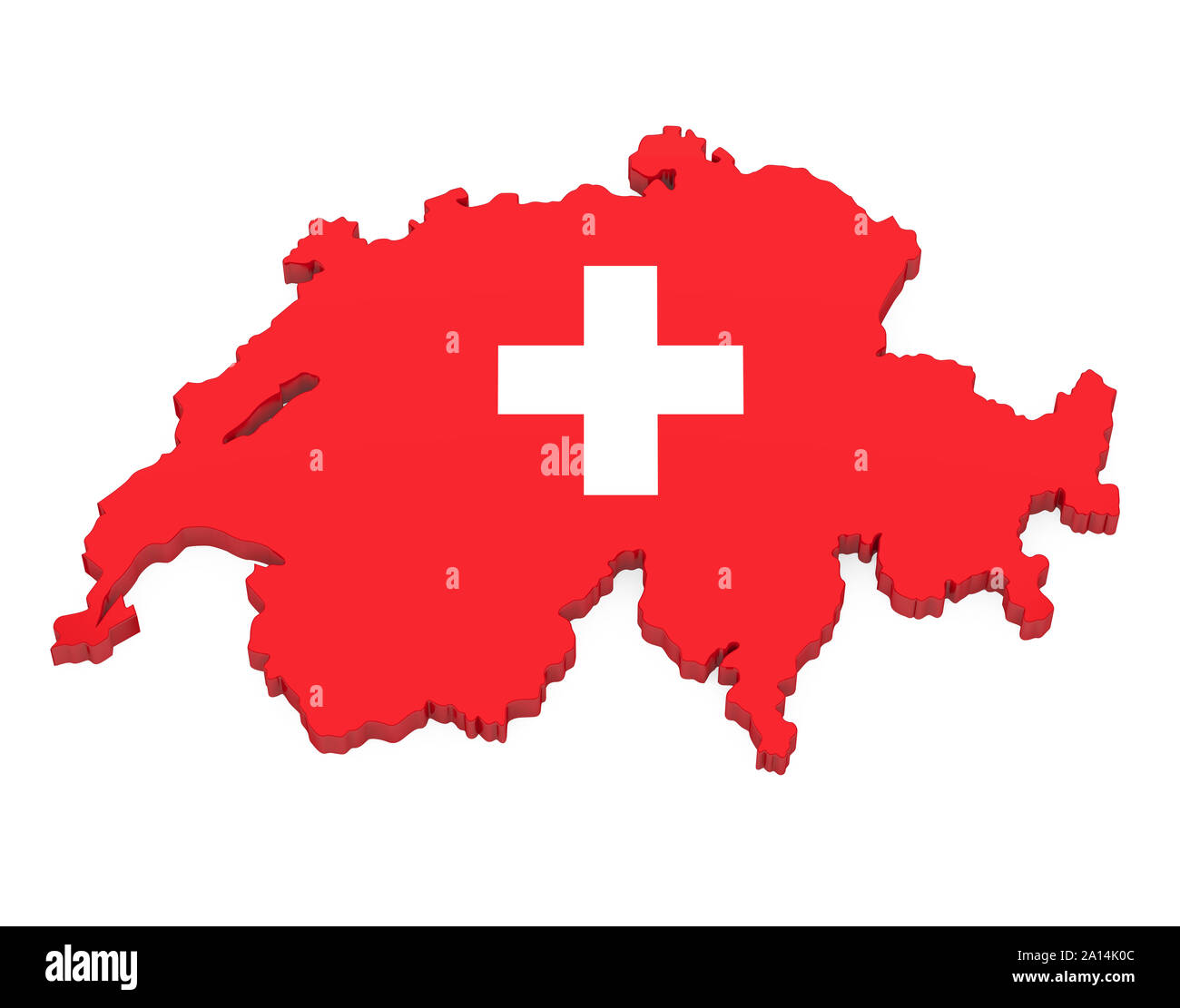 Country switzerland map hi-res stock photography and images - Alamy