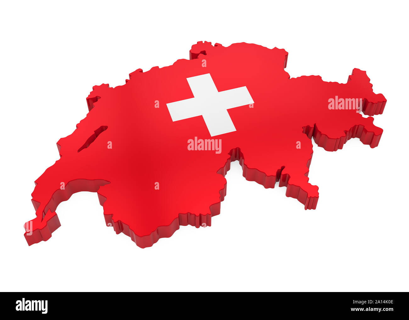 Switzerland country map hi-res stock photography and images - Alamy