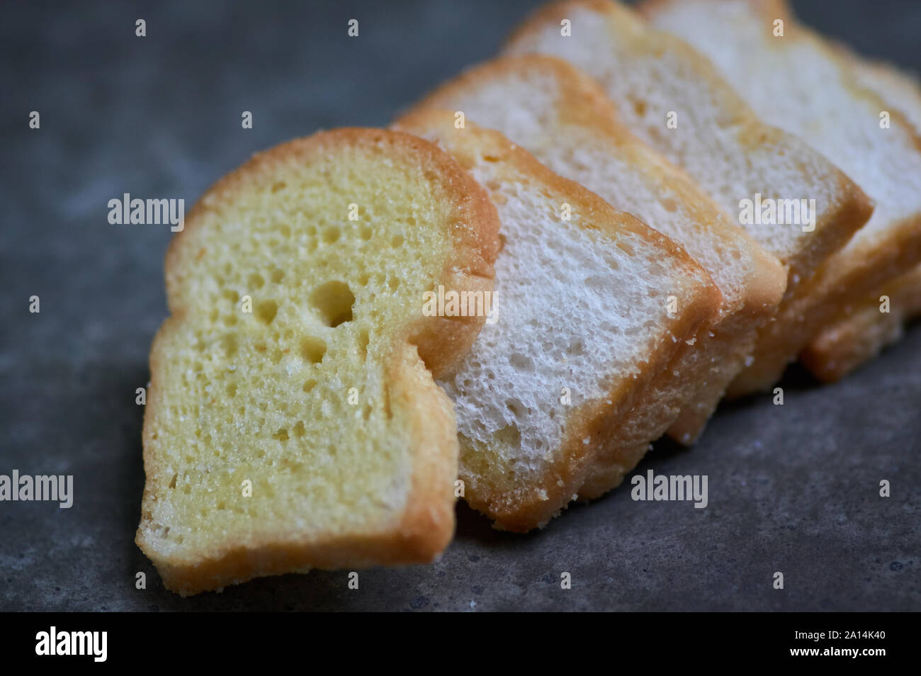 Closeup view of the butter crispy breads Stock Photo - Alamy