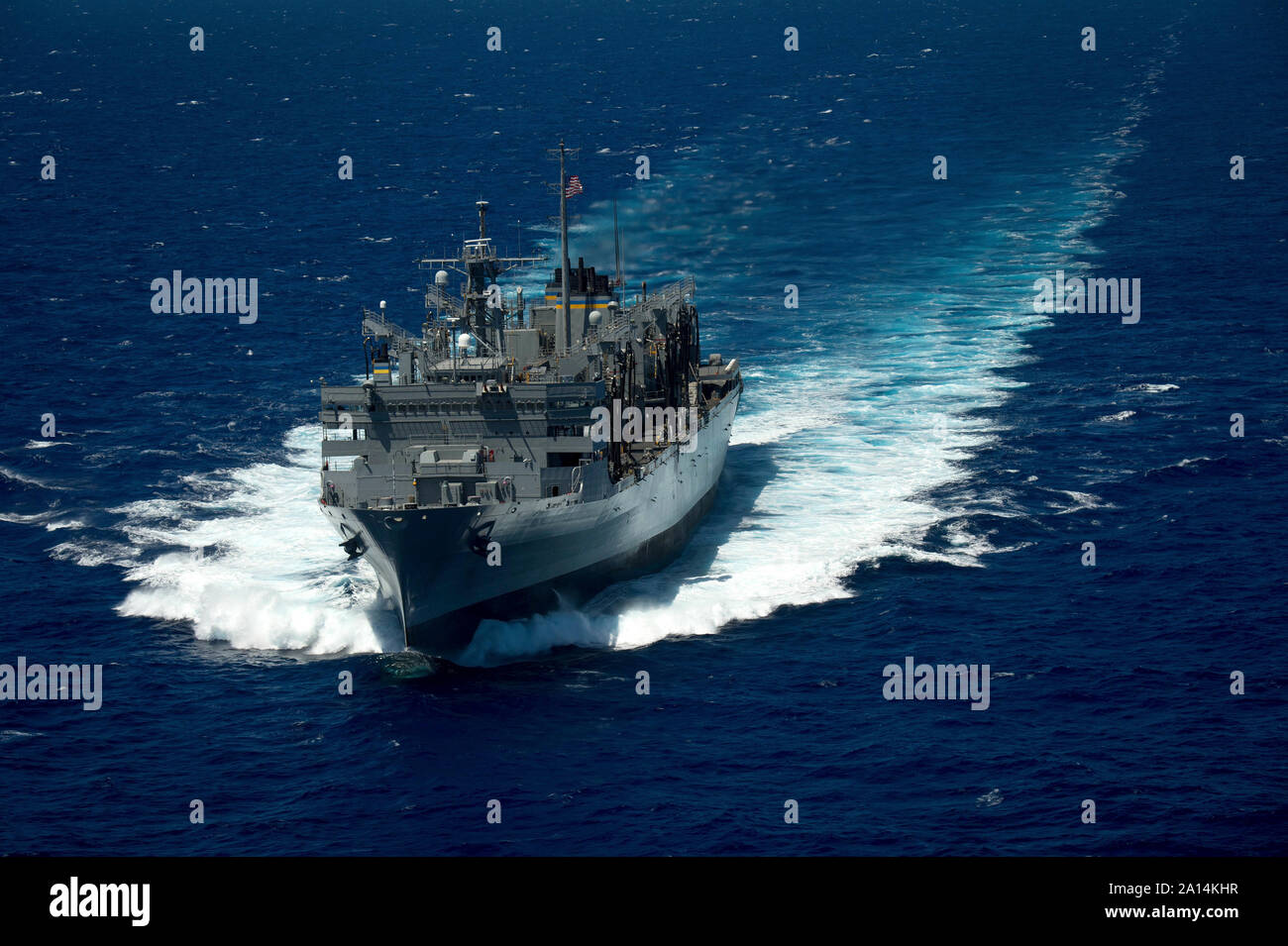 Military Sealift Command fast combat support ship USNS Rainier Stock ...