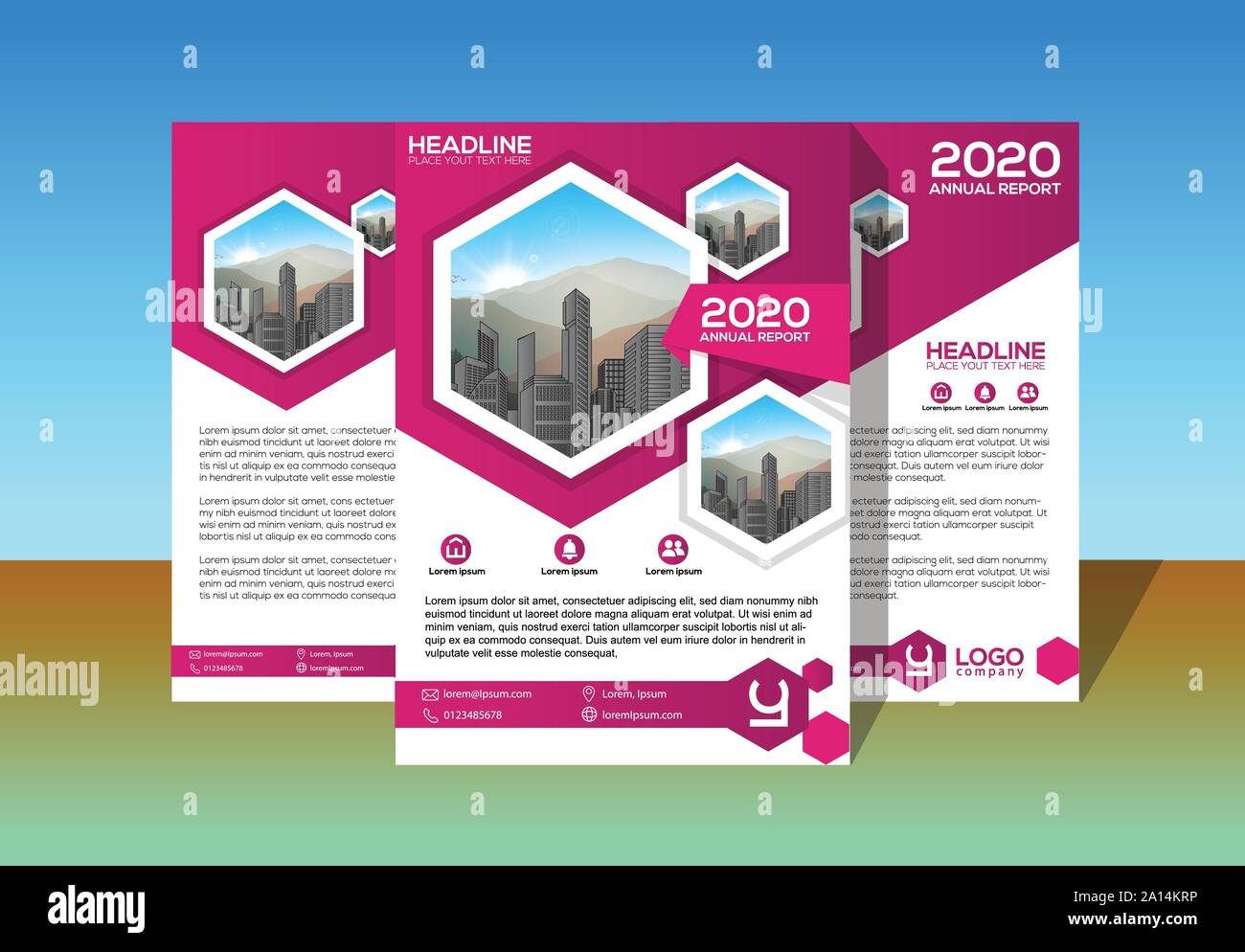 Brochure design, cover modern layout, annual report, poster, flyer in ...
