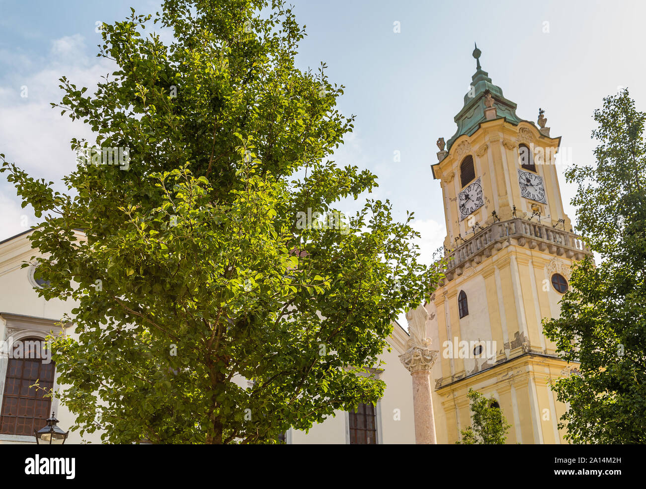 ancient building of Bratislava, capital city of Slovakia Stock Photo ...