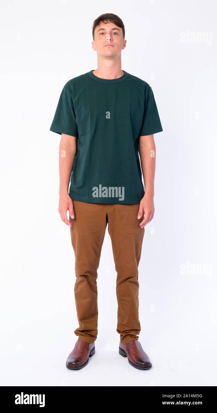 Full body shot of young handsome man Stock Photo - Alamy