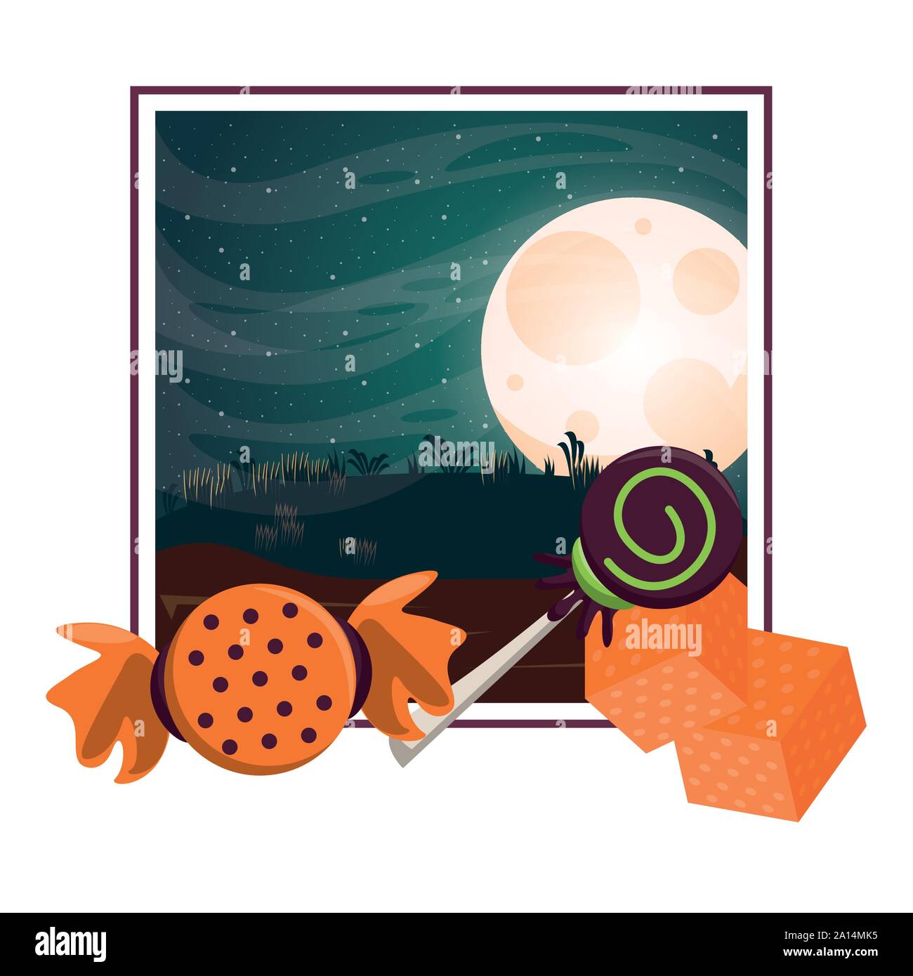 Halloween dark scene sweet candies hi-res stock photography and images ...